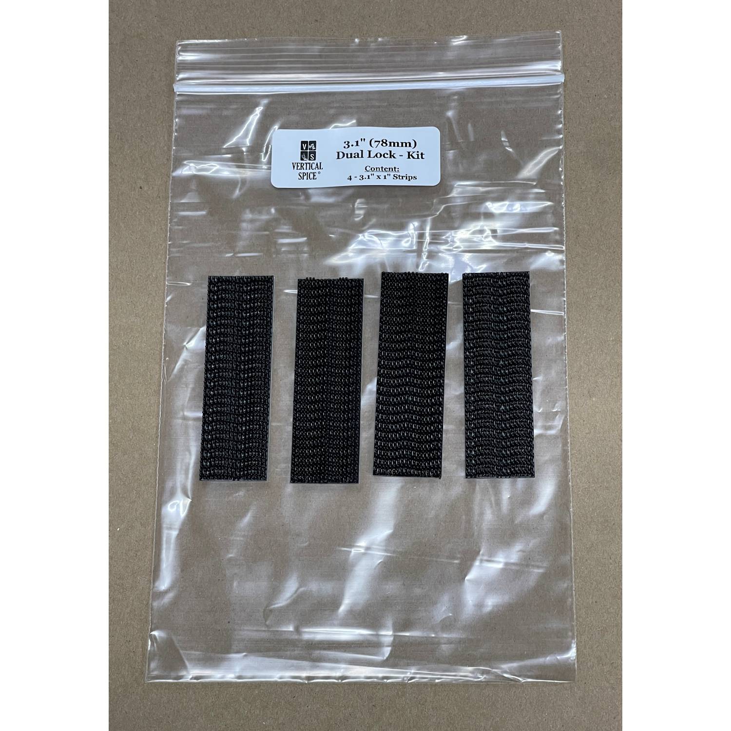 3.1" Dual Lock Tape Kit – Vertical Spice