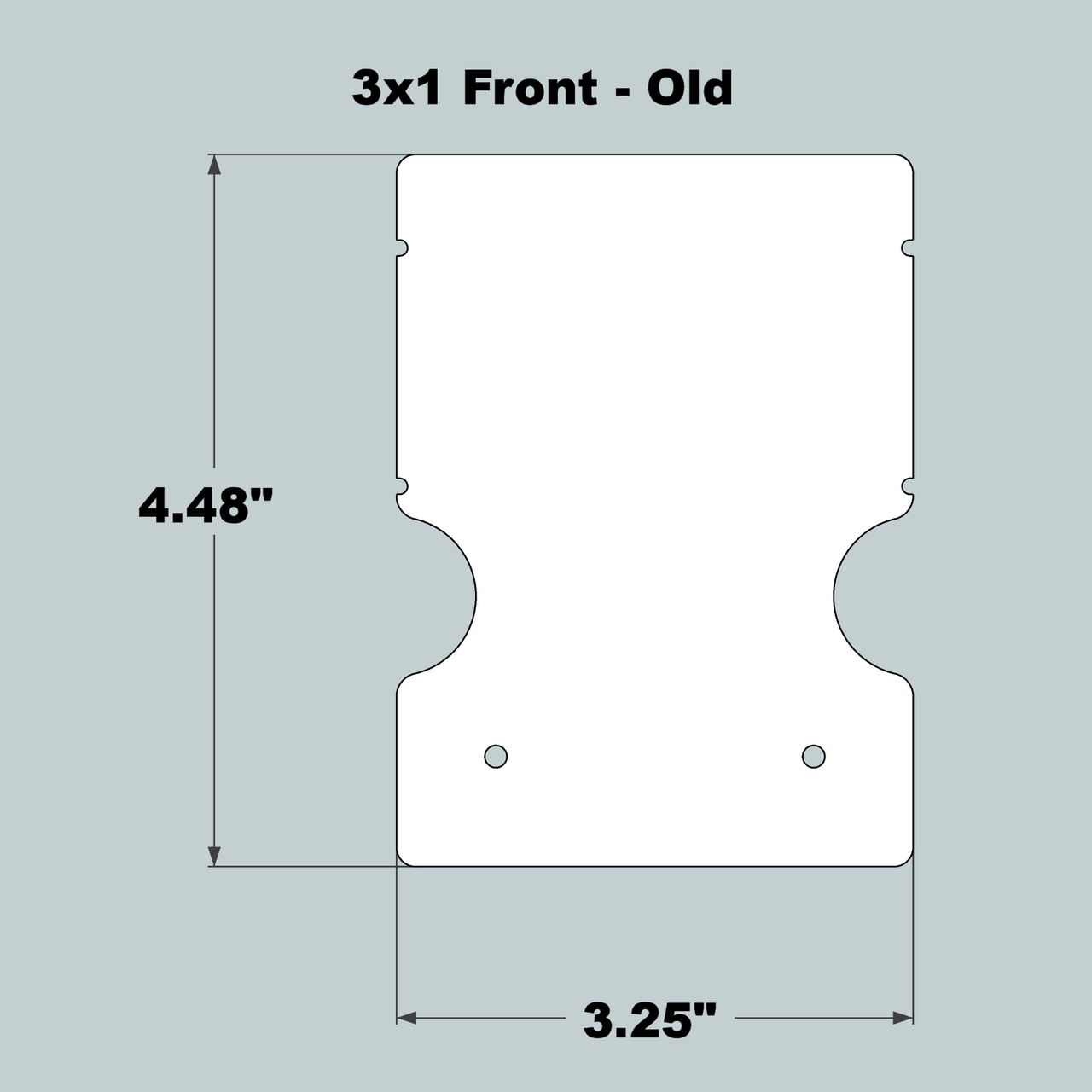 3x1x11 Replacement Old Style Front or Back – Vertical Spice