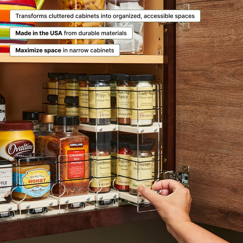 Spice Racks | Cabinet Organizer Drawers | Vertical Spice